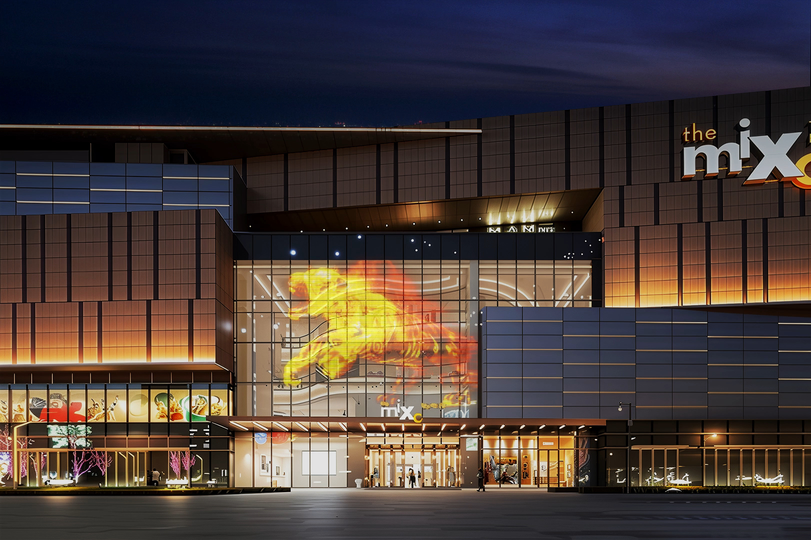 Customized Full Color Transparent Display Screen For Building Facades ...
