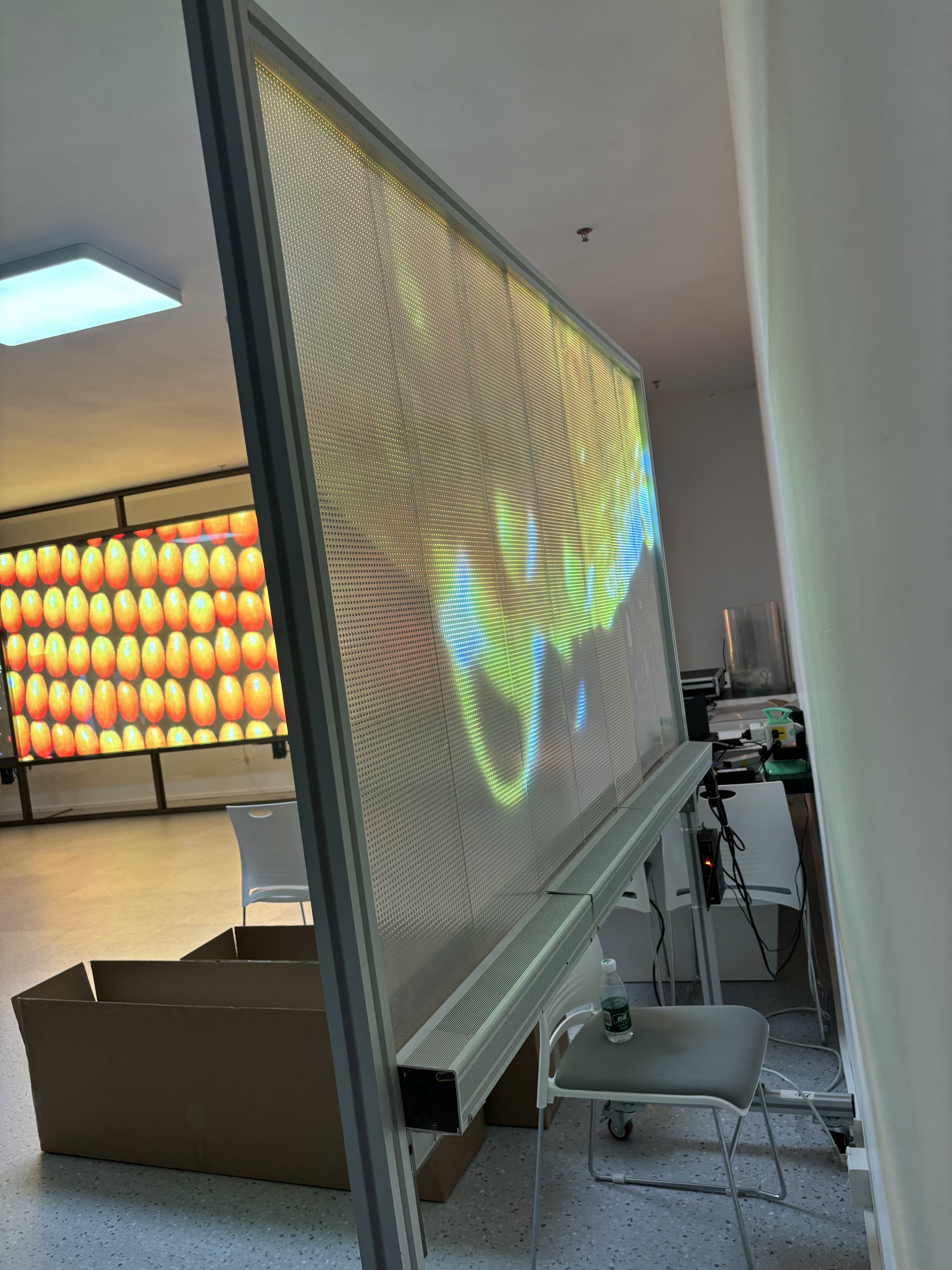 Flexible LED Transparent Film Screen P4 Adhesive Window Display Indoor ...