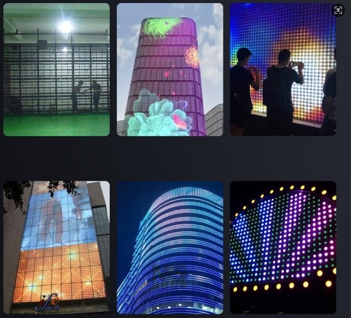 Led Mesh Pixel Screen For Advertising P50 Outdoor Waterproof Flexible ...